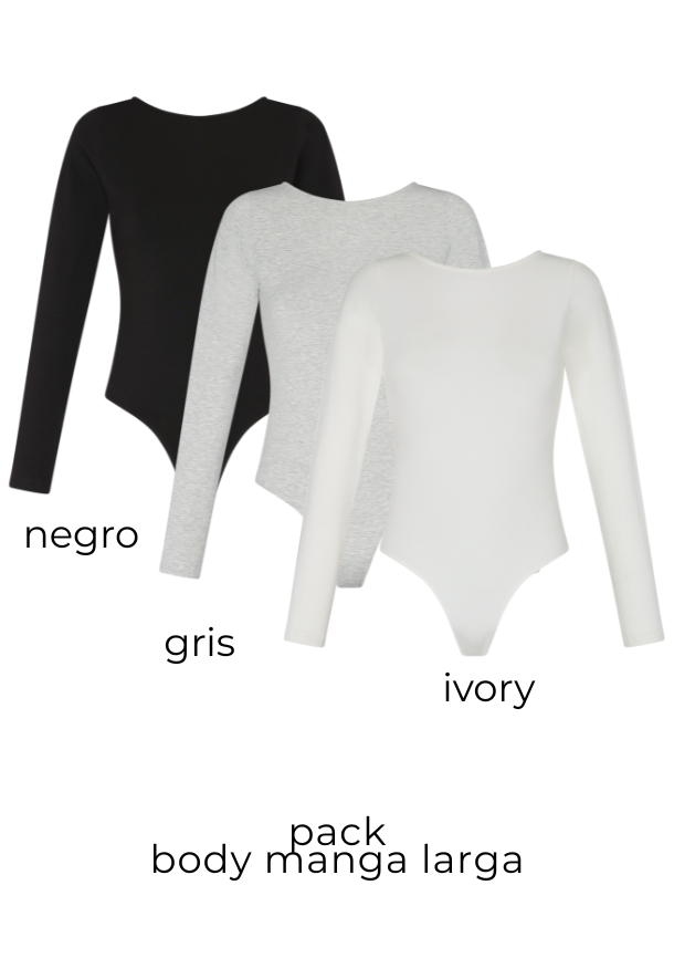 Pack Body Manga Larga – Ale Morey